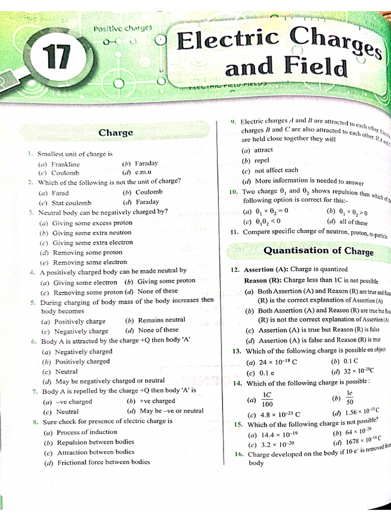 Physics Electrostatics Questions | PDF