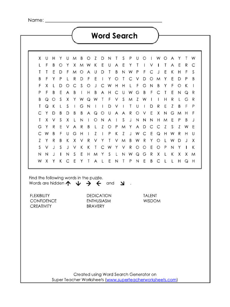 Wordsearch U10 No Key | PDF