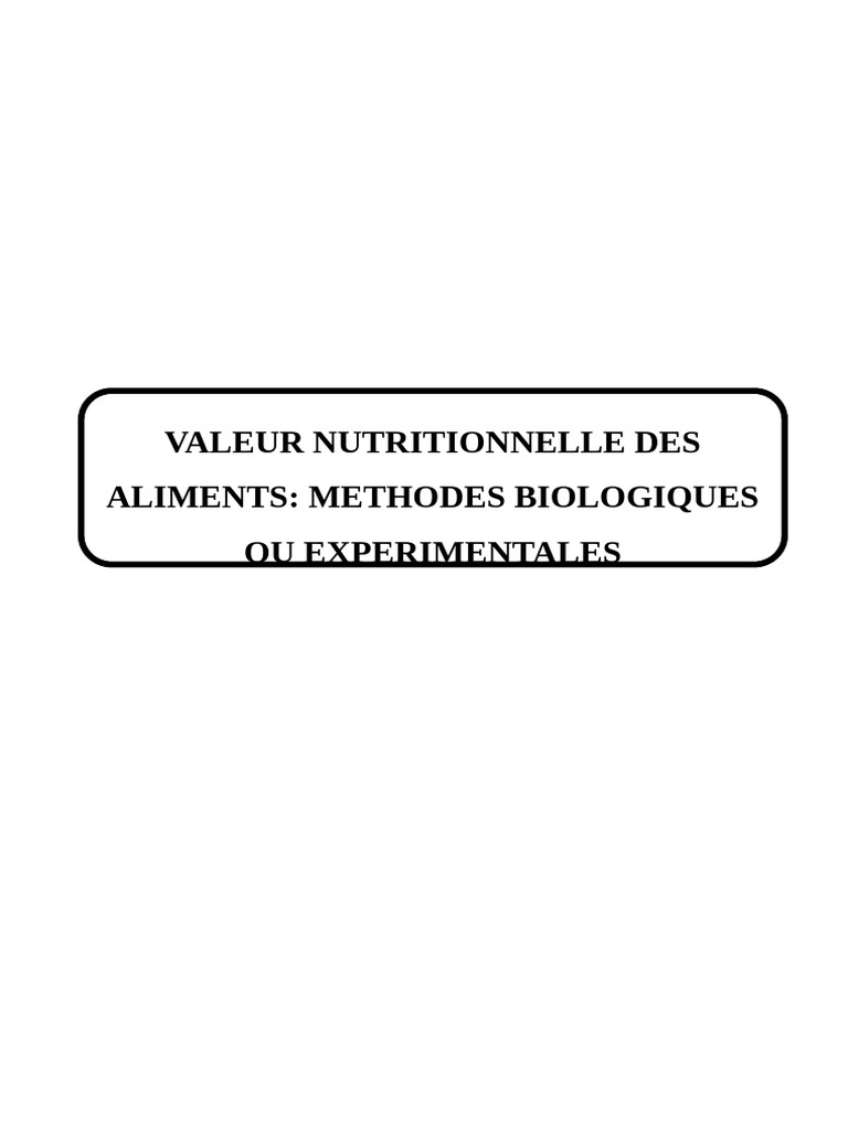 CM Valeur Nutritionnelle Des Aliments Oct 25 | PDF | Nutrition | Régime ...
