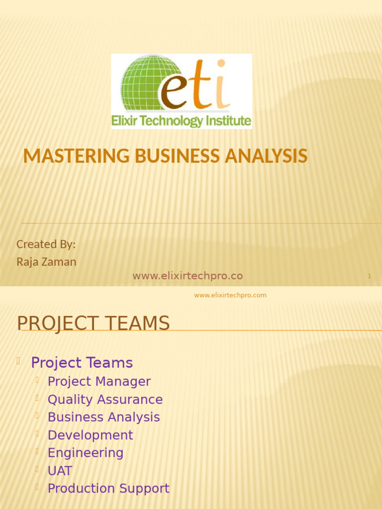Business Analysis Mastery Guide | PDF | Use Case | Scrum (Software ...