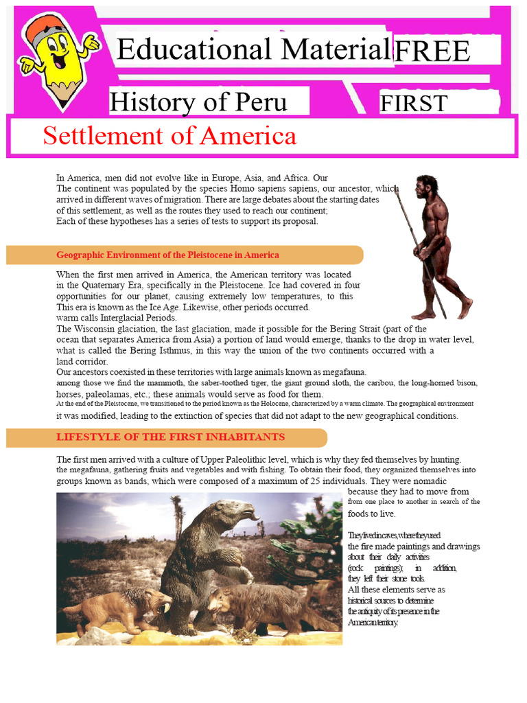 Early Human Settlement in America | PDF | Pleistocene | Ice Age
