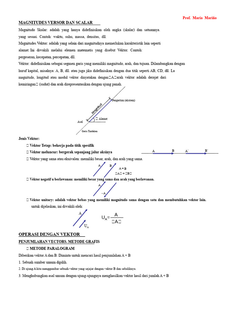 KOMPONEN PERSEGI PANJANG DARI SEBUAH VEKTOR DI RUANG UDO (1) | PDF