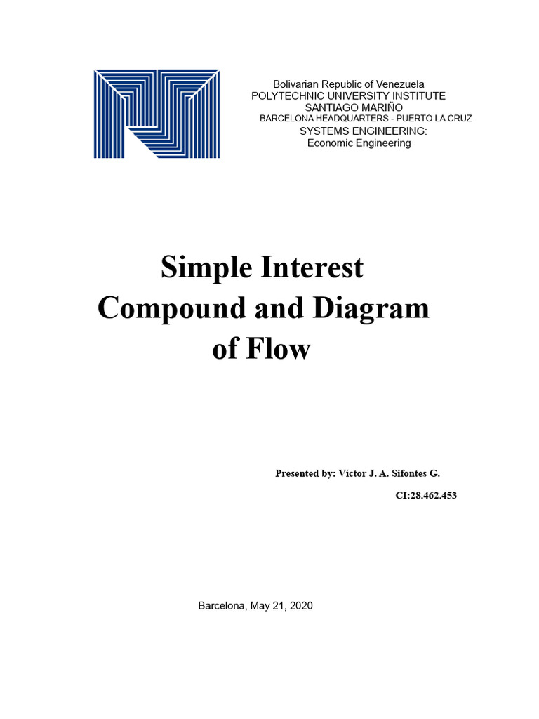 Simple Interest, Compound Interest, and Cash Flow Diagram | PDF ...