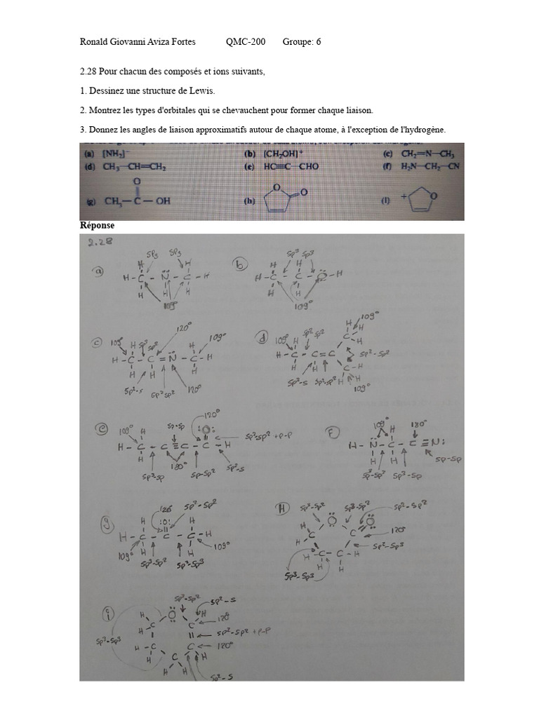 Structures de Lewis et Isomérie en Chimie | PDF | Isomère | Éther
