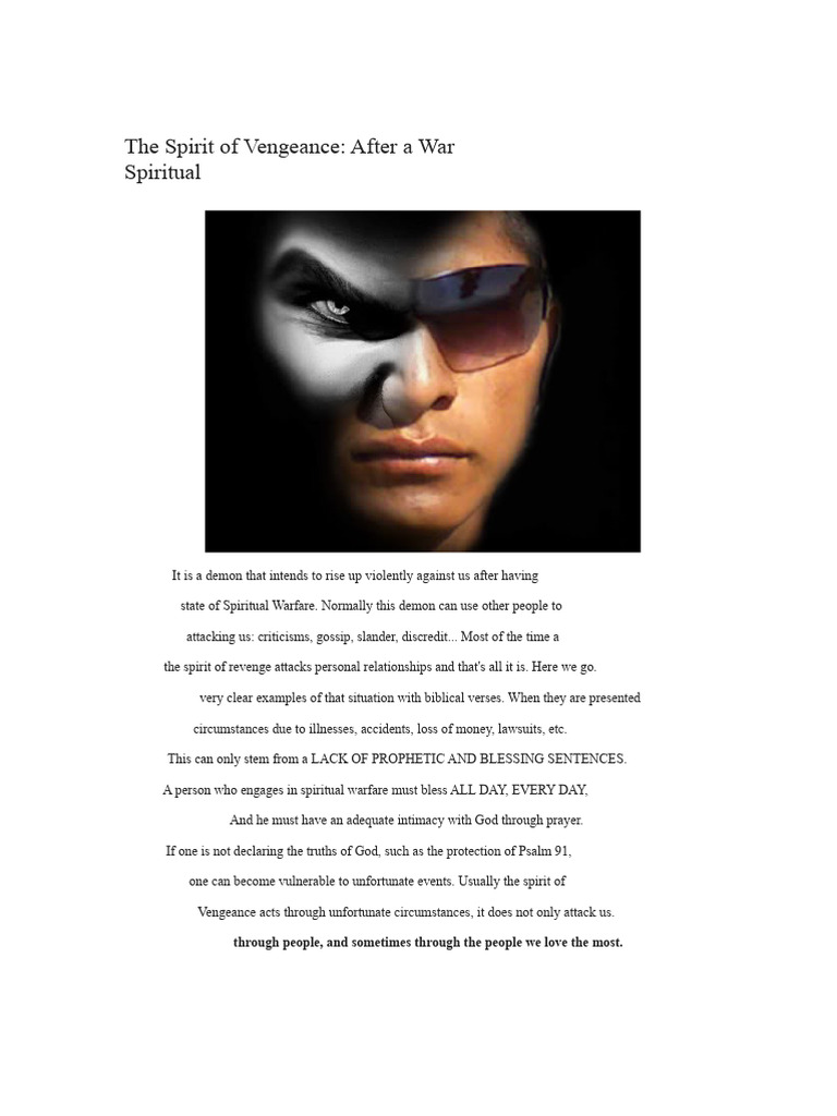How The Spirit of Revenge Operates | PDF | Shadrach, Meshach, And ...