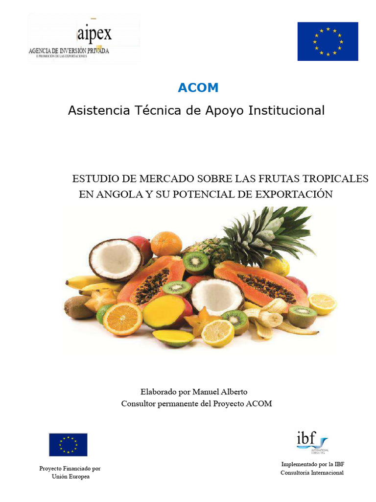 Estudio de Mercado: Frutas Tropicales en Angola | PDF | Agricultura ...