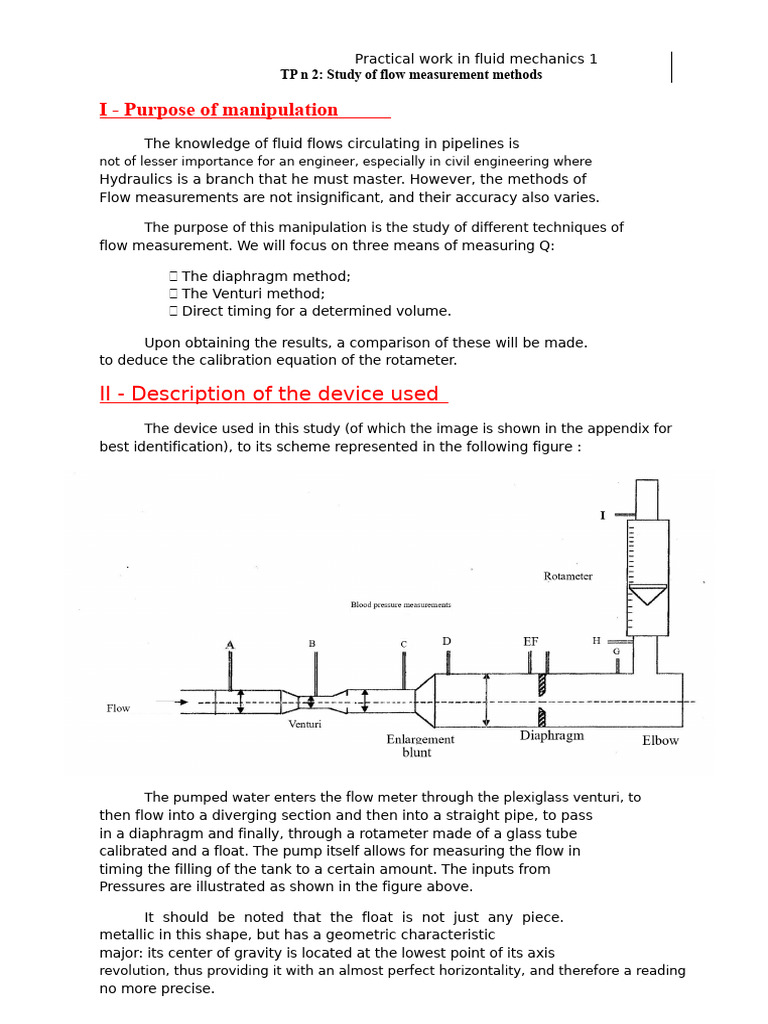 Flow Measurement Techniques Study | PDF | Flow Measurement | Calibration