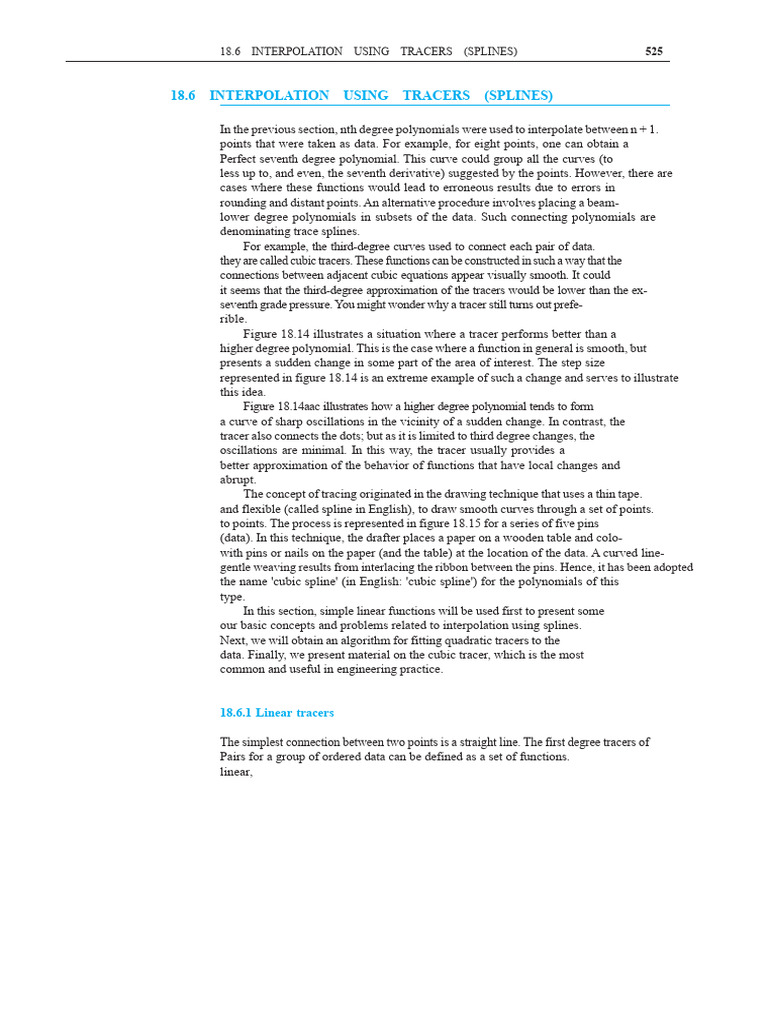 5.3 Segmented Interpolation | PDF | Spline (Mathematics) | Interpolation