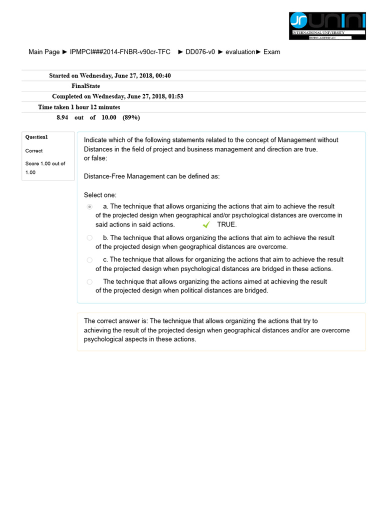 Evaluation of Distance-Free Management | PDF | Business