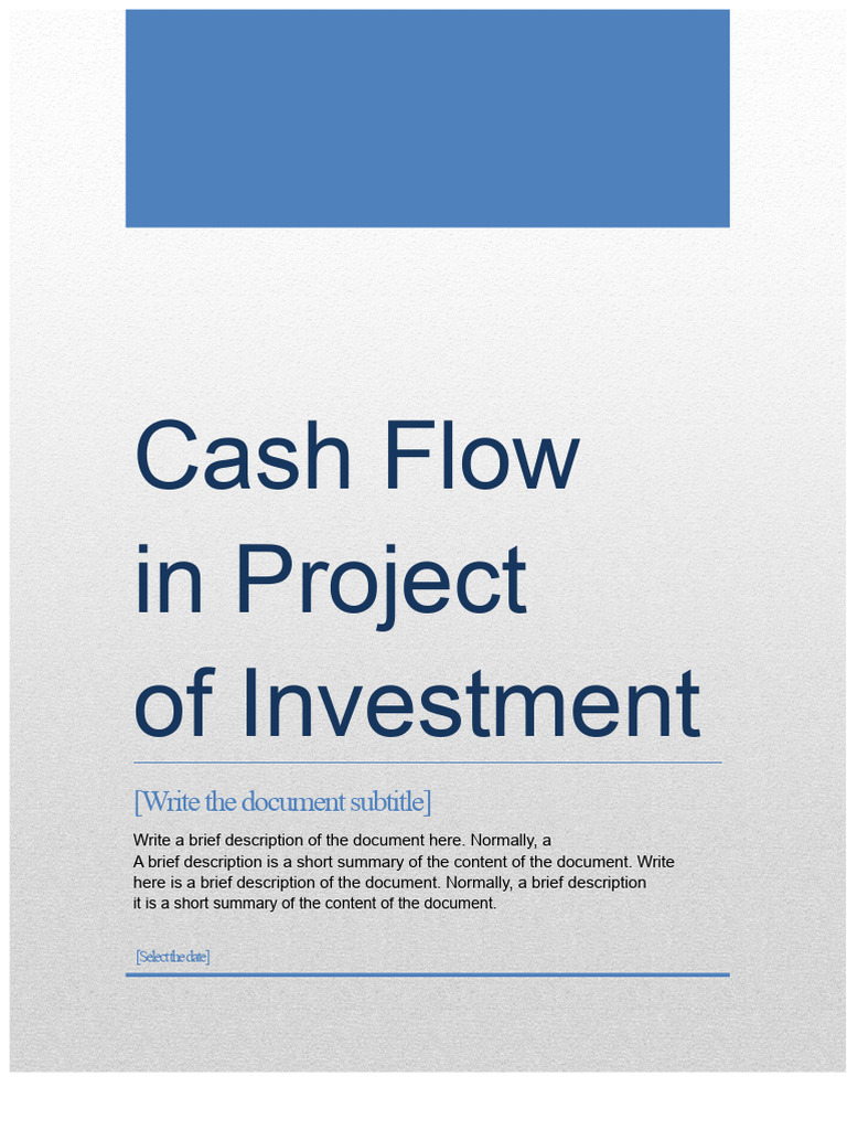 Cash Flow in An Investment Project Original3 | PDF | Internal Rate Of ...