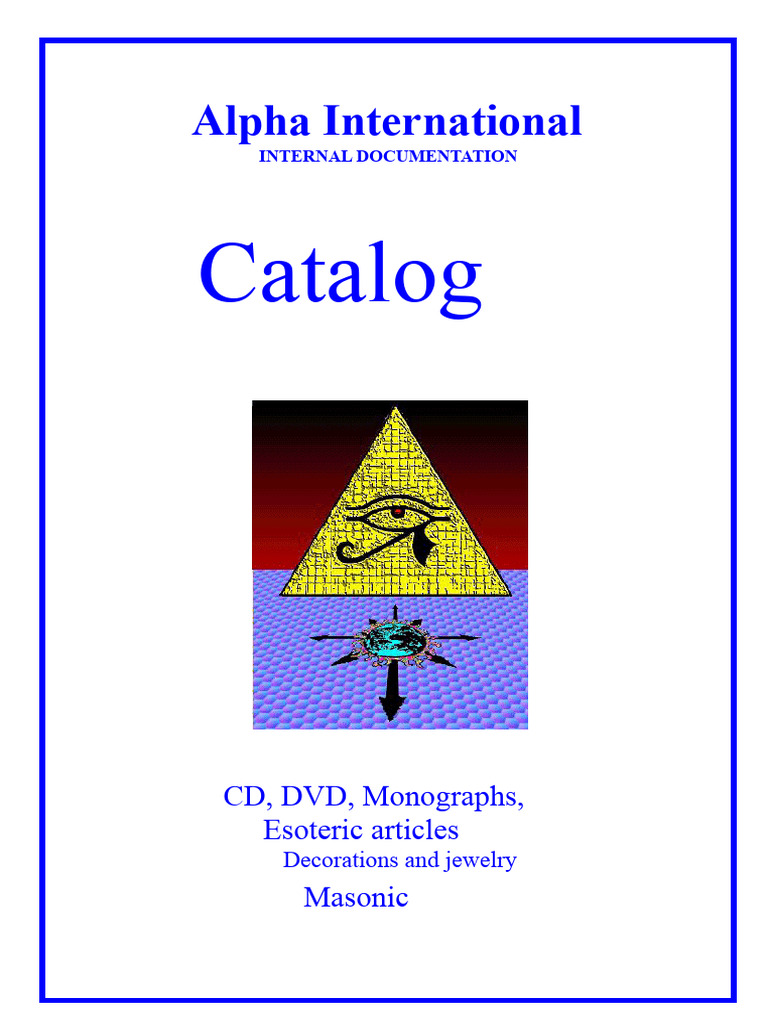 Alpha International Music & Audiobooks Catalog | PDF | Occult | Alchemy