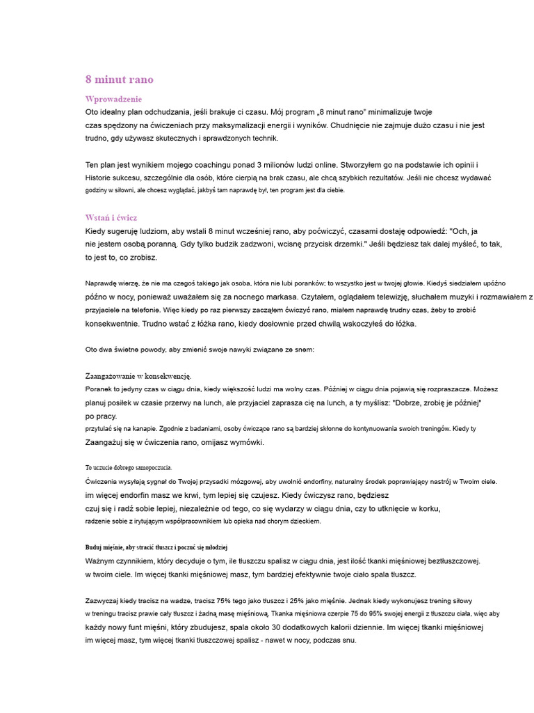8 Minut Rano | PDF