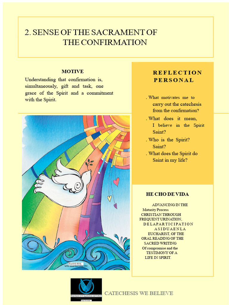 Meaning of The Sacrament of Confirmation PDF | PDF | Confirmation ...