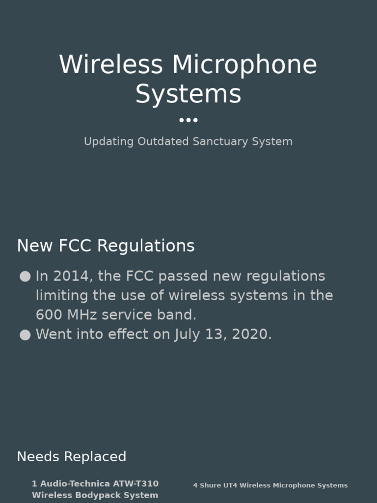 Wireless Microphone Systems | PDF