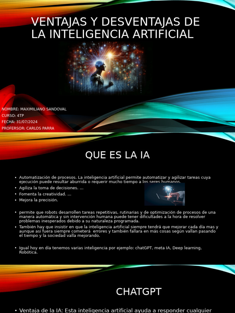 Ventajas y Desventajas de La Inteligencia Artificial | PDF