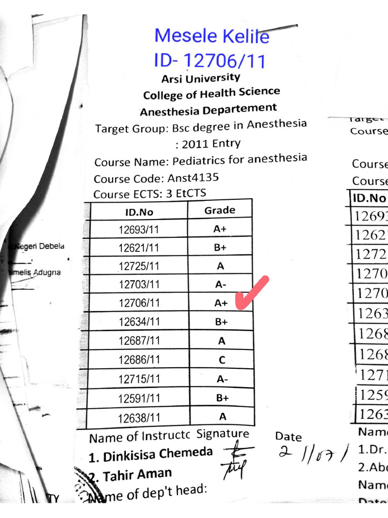GRADE REPORT | PDF