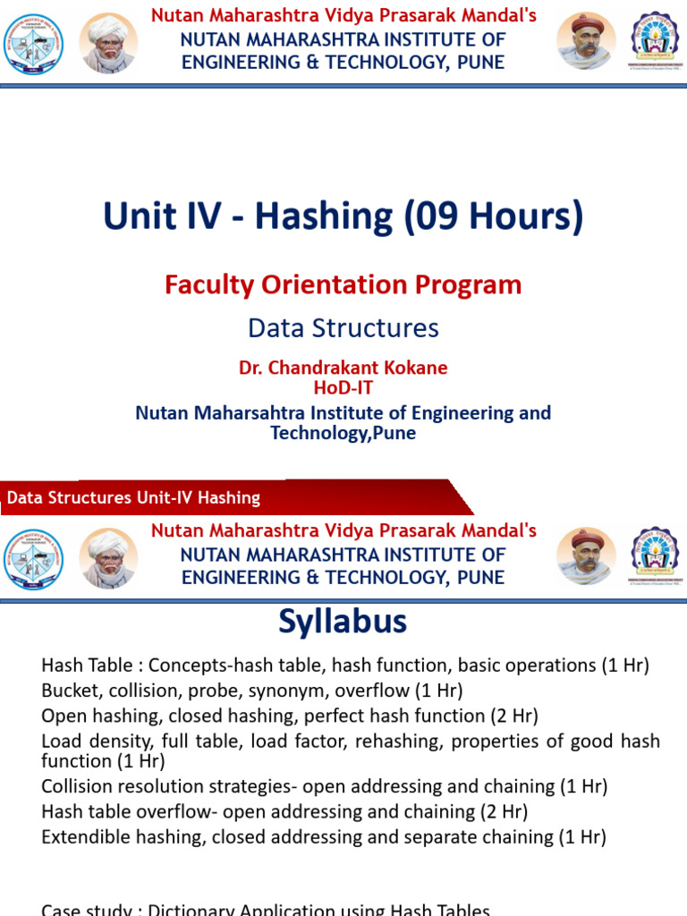 Unit IV PPT Data - Structures | PDF | Computer Data | Algorithms And Data Structures