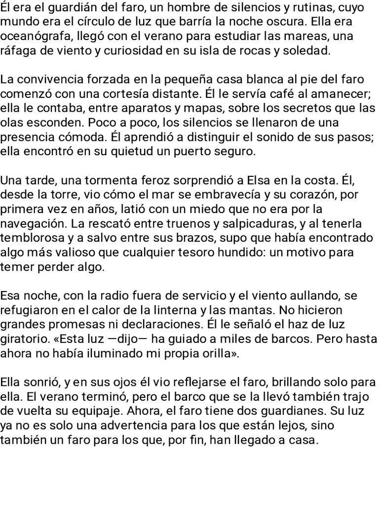 Amor y soledad en el faro | PDF