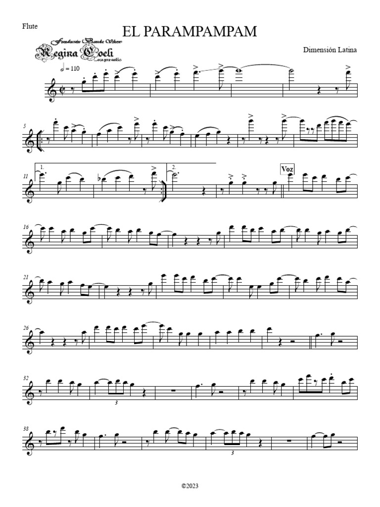 El Parampampam - Flute | PDF