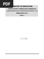 NCE 2023 Mathematics Exam Paper | PDF | Triangle | Speed