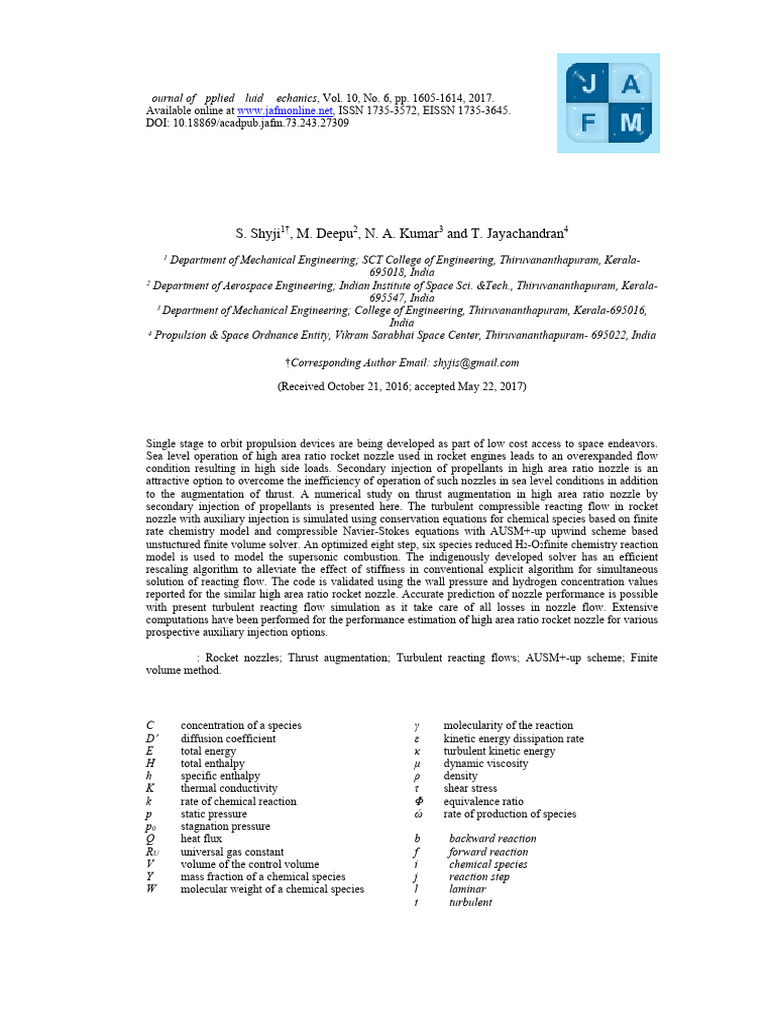 Numerical Studies On Thrust Augmentation in High Area - Ratio Rocket ...