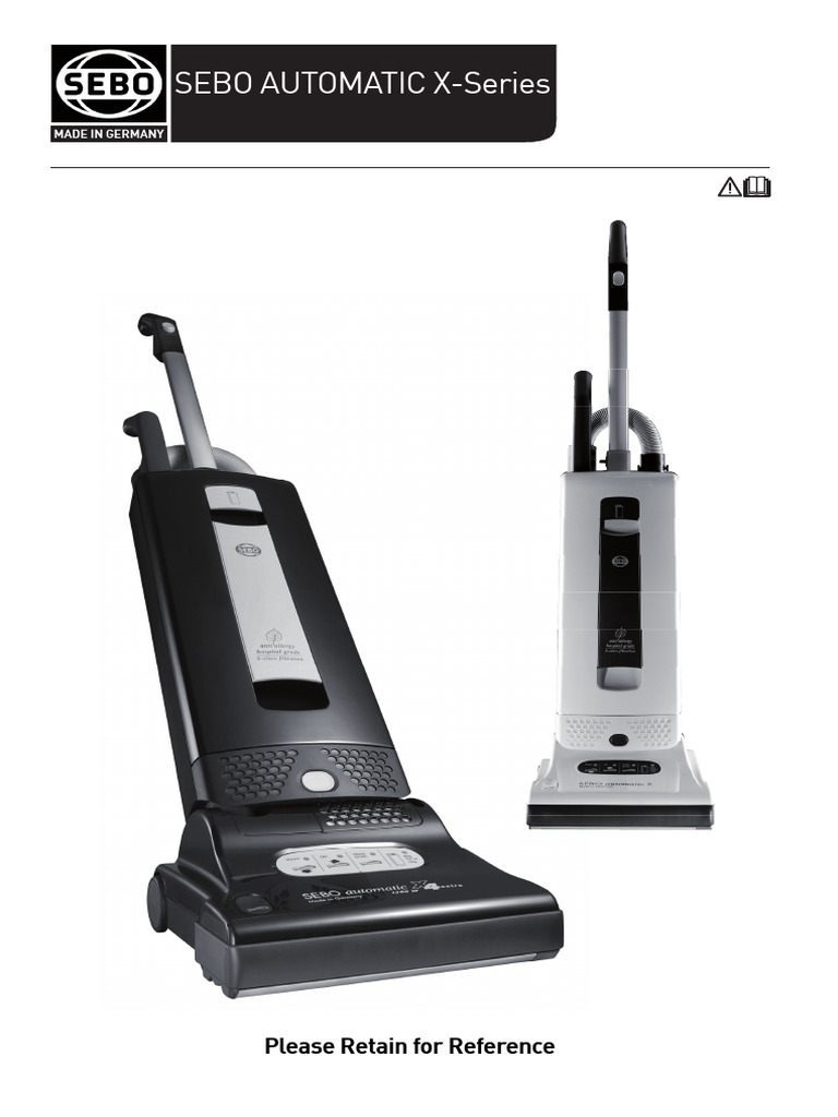 SEBO Automatic X-Series Owner's Manual | PDF | Domestic Implements ...