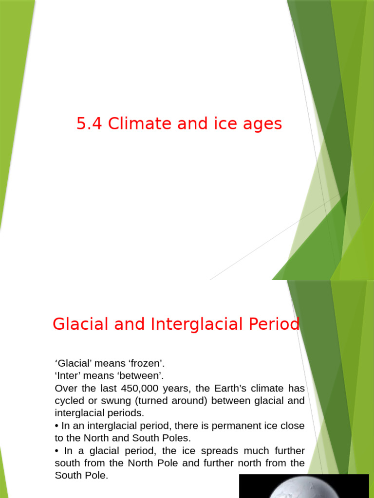 climate and ice age ppt | PDF