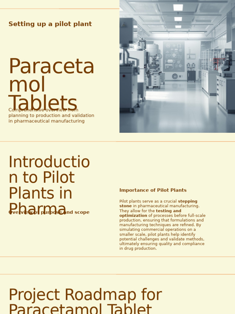 Presentation - Paracetamol Tablets | PDF | Tablet (Pharmacy) | Verification And Validation