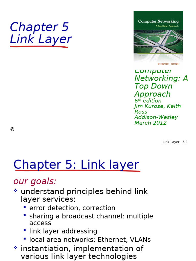 Chapter - 5 - Lecture 1-1 | PDF | Computer Network | Network Interface Controller