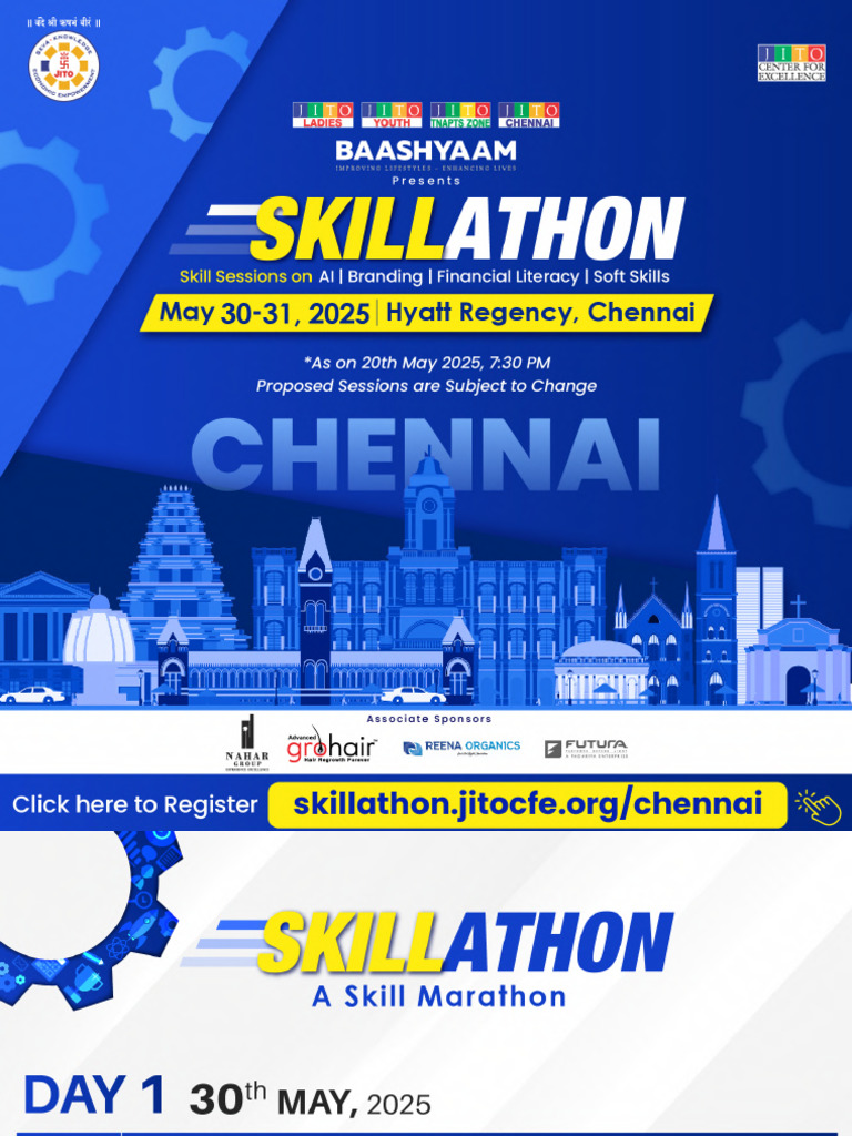 Skillathon Chennai Schedule & Speaker Details | PDF