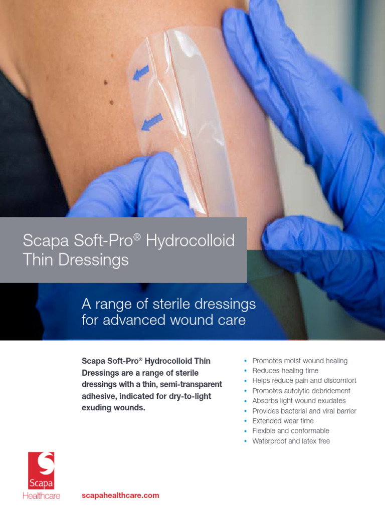 Hydrocolloid Awc Thin Dressing Information Sheet | PDF
