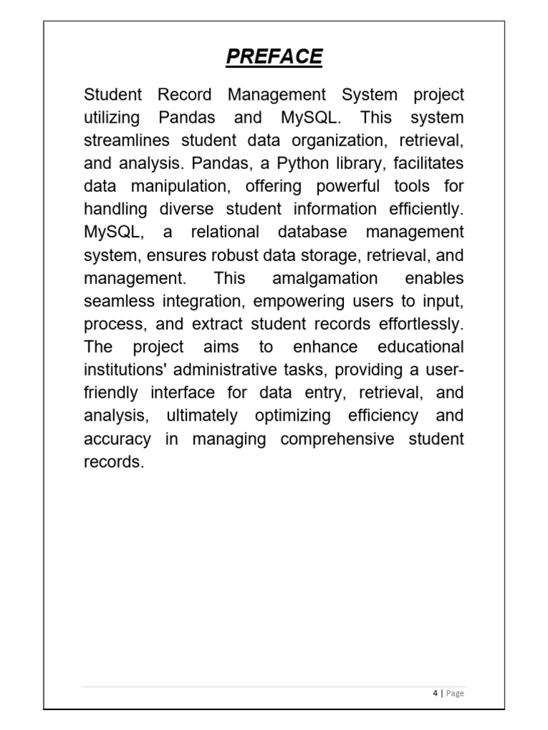 Student Record Management System | PDF | Databases | My Sql