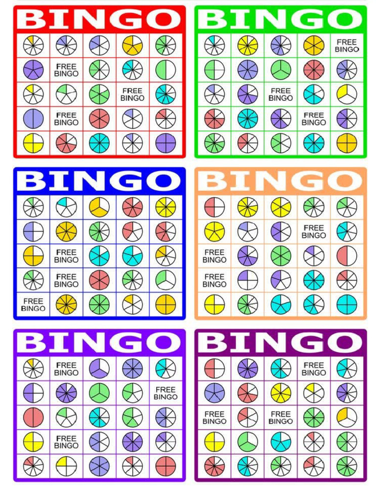 Bingo de Fracciones | PDF