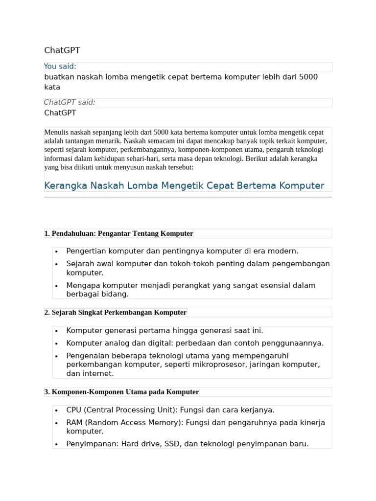Mengetik Cepat | PDF
