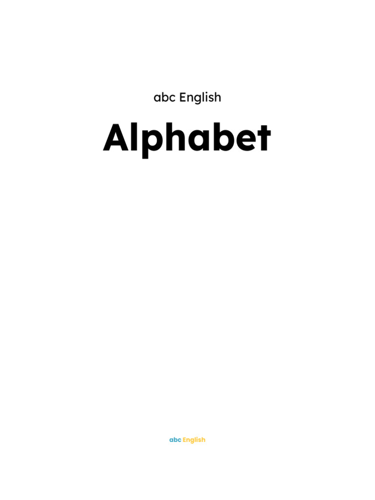 Alphabet Packet | PDF | Alphabet | Orthography