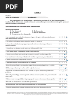 Cuestionario CAMIR-R de Apego | PDF | Familia | Sicología