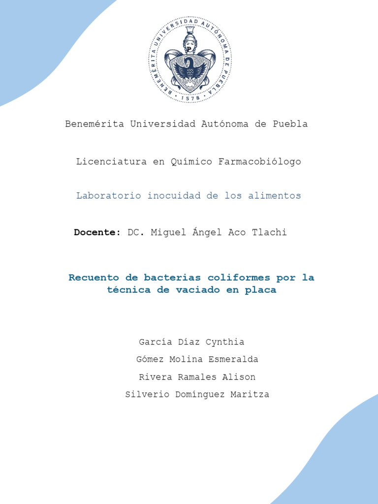 Recuento de Coliformes en Alimentos y Agua | PDF | Alimentos | Agua