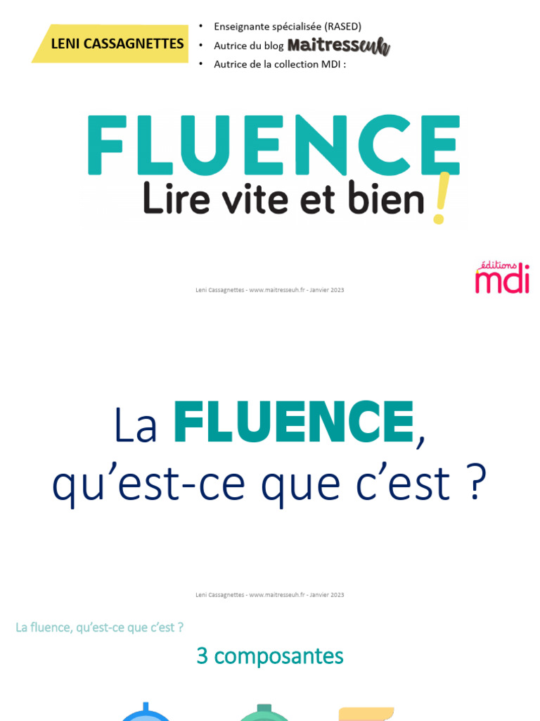 Fluence en lecture : évaluation et enseignement | PDF