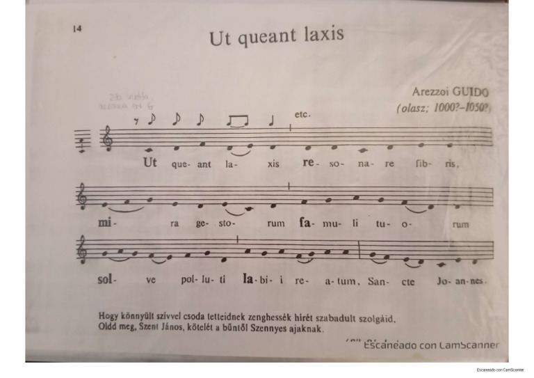 Ut Queant Laxis | PDF