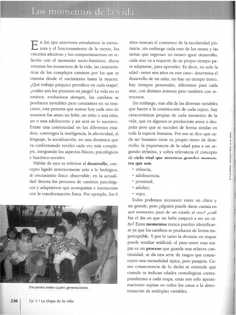 Los Momentos de La Vida | PDF