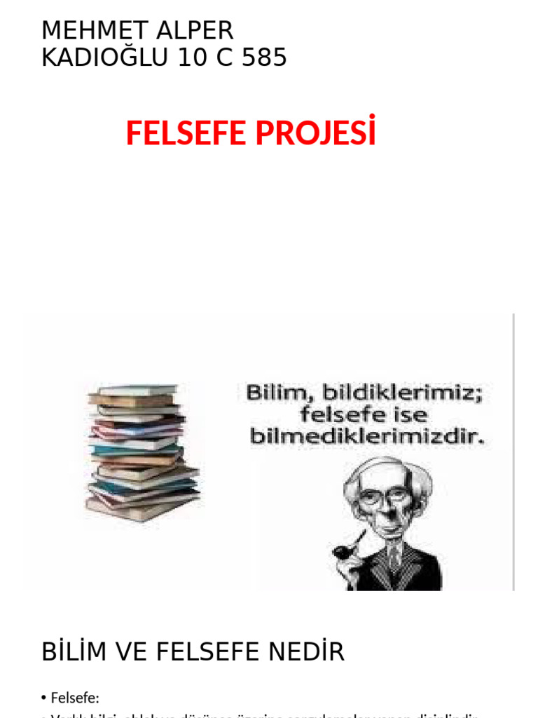 Felsefe Projesi | PDF