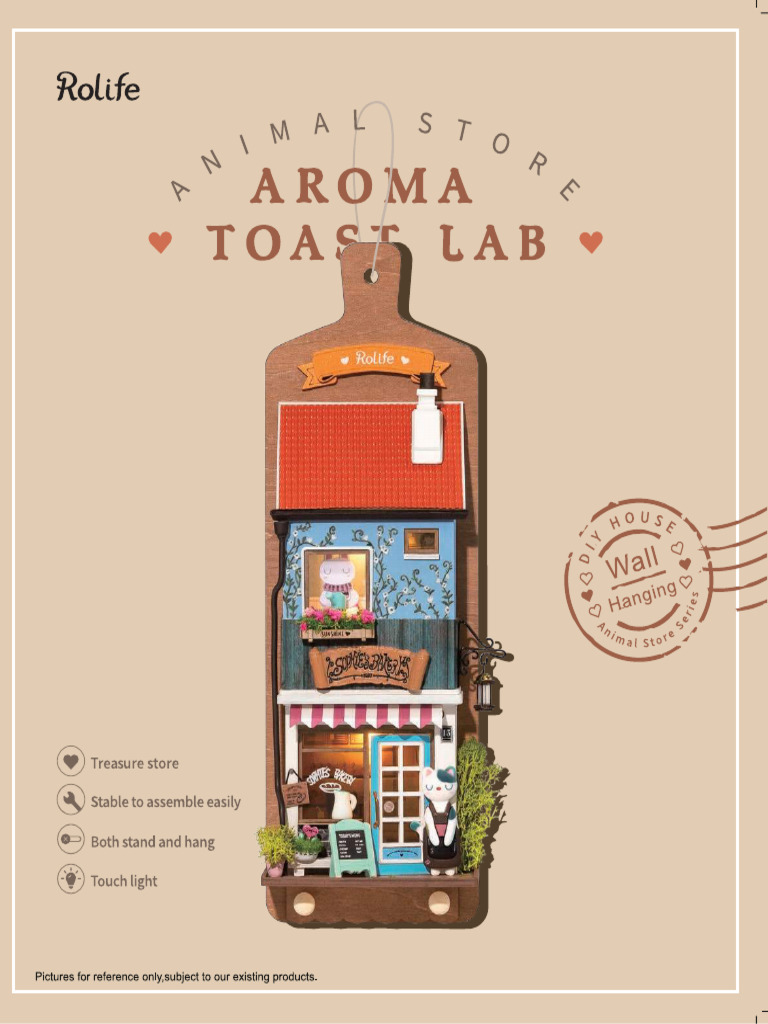 RDS019 - Aroma Toast Lab Robotime Rolife Wall Hanging | PDF