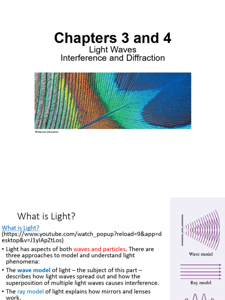 Light Waves: Interference & Diffraction | PDF | Diffraction | Wavelength