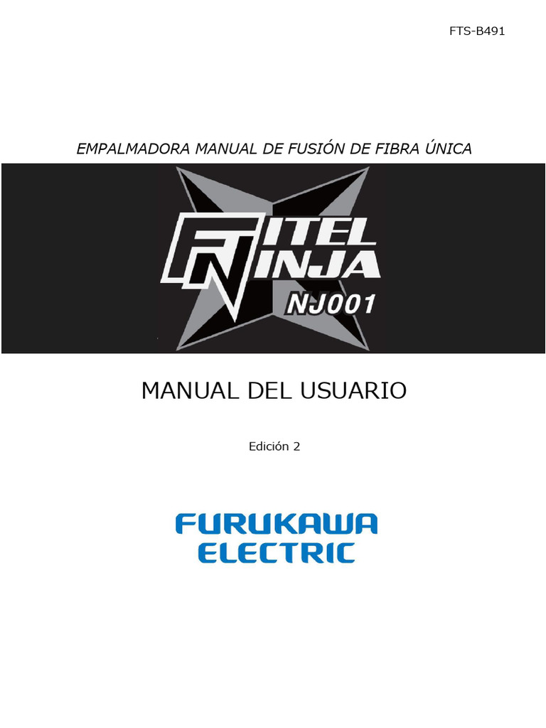 Empalmadora Manual Fusión Fibra Única NJ001 | PDF | Descarga ...