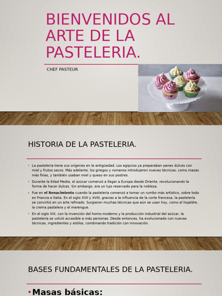 Historia y Técnicas de Pastelería | PDF | Confitería | Pasteles