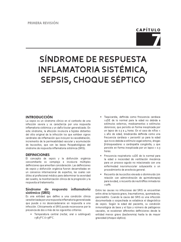 Sepsis y Choque Séptico: Definiciones Clave | PDF | Septicemia | Medicina