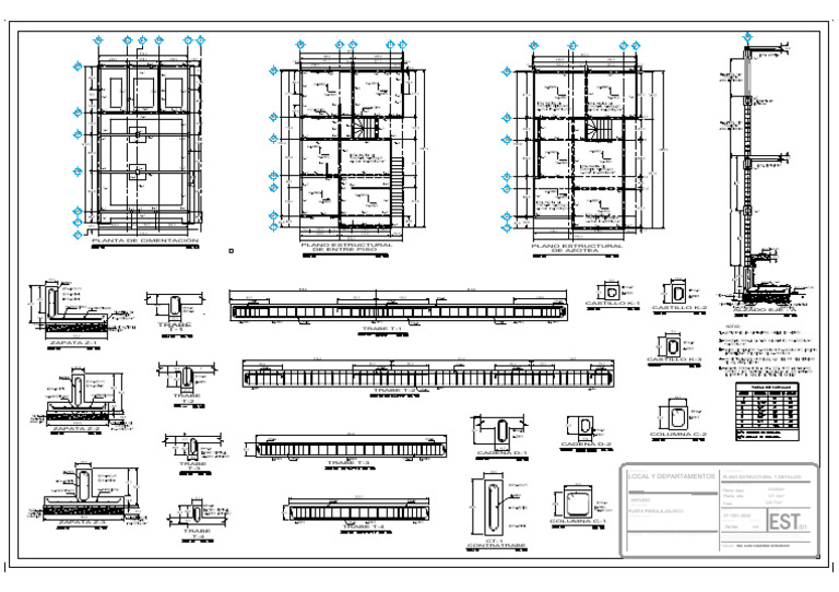Planos Estructurales de Edificio en Jalisco | PDF