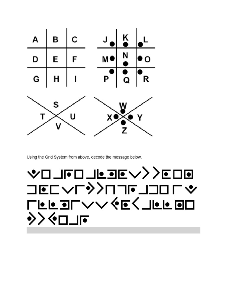 Annotated Pigpen CIpher 1 | PDF