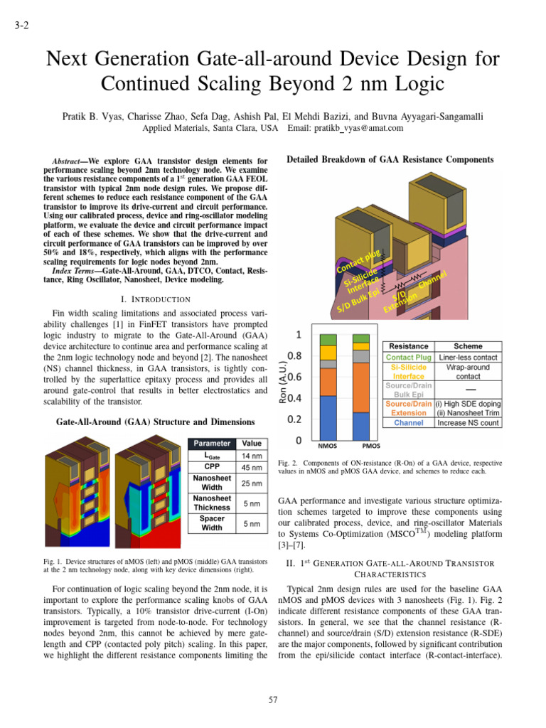 Next Generation Gate All Around Device Design For Continued Scaling ...