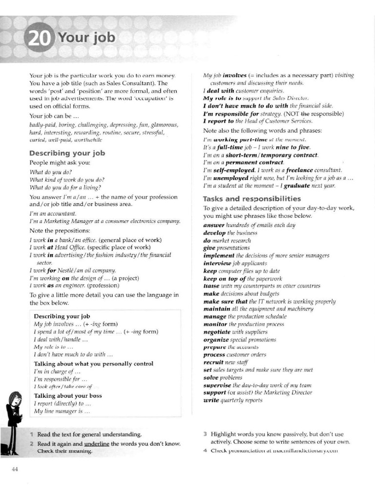 1 My Job | PDF